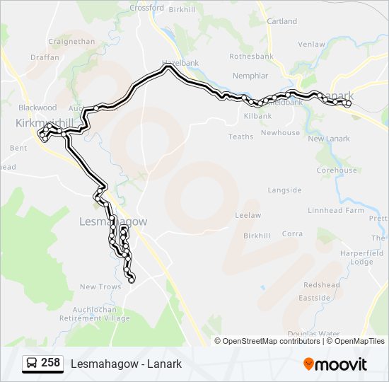 258 Route: Schedules, Stops & Maps - Lanark (Updated)