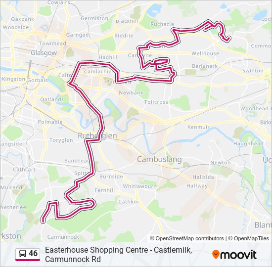 46 Route: Schedules, Stops & Maps - Easterhouse (Updated)