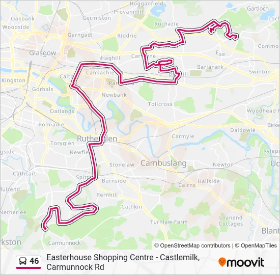 46 Route: Schedules, Stops & Maps - Castlemilk (Updated)