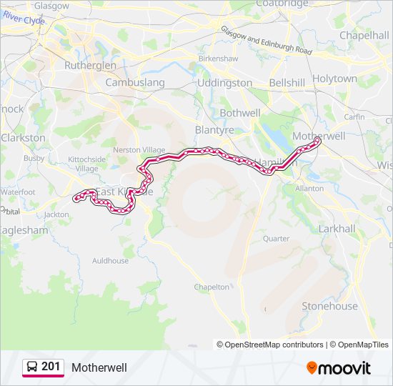 201 Route: Schedules, Stops & Maps - Motherwell (Updated)