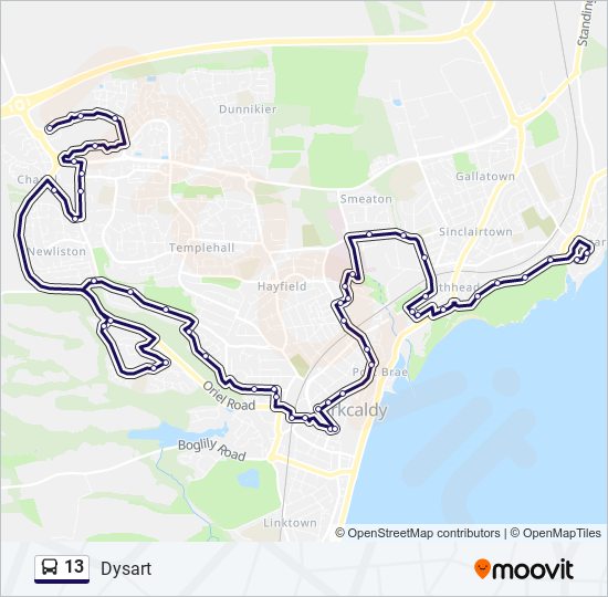13 Route: Schedules, Stops & Maps - Dysart (Updated)