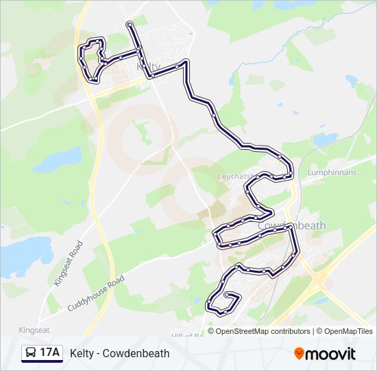17A Route: Schedules, Stops & Maps - Kelty (Updated)