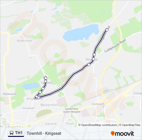 th1 Route: Schedules, Stops & Maps - Kingseat (Updated)
