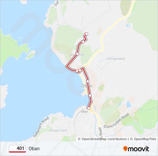 401 Route: Schedules, Stops & Maps - Oban (Updated)