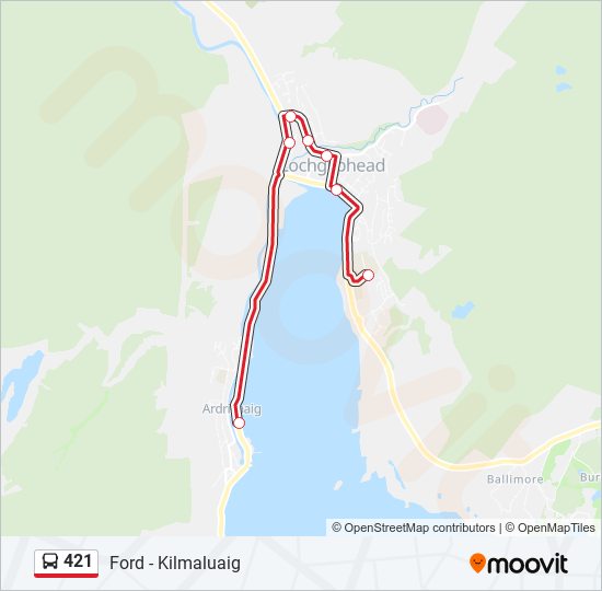 421 Route: Schedules, Stops & Maps - Ardrishaig (Updated)