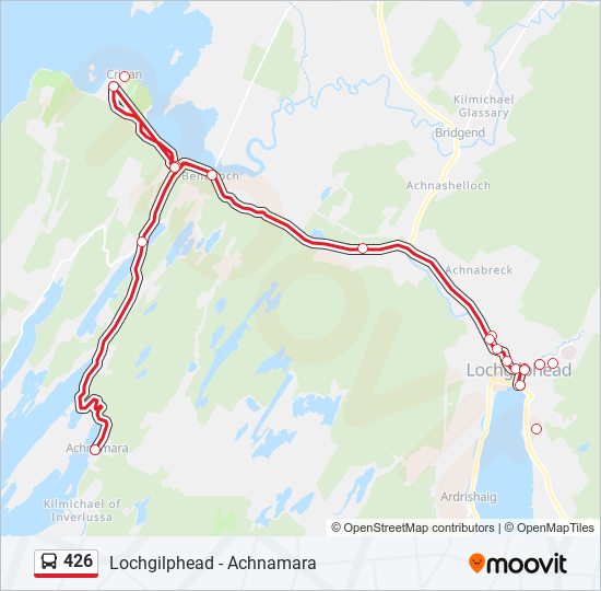 426 Route: Schedules, Stops & Maps - Lochgilphead (Updated)