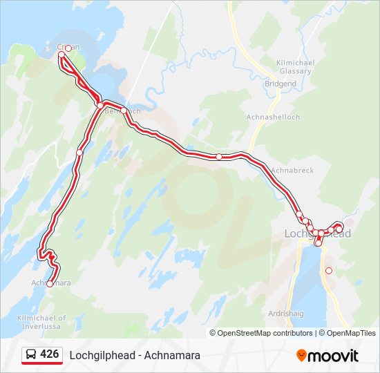 426 Route: Schedules, Stops & Maps - Lochgilphead (Updated)