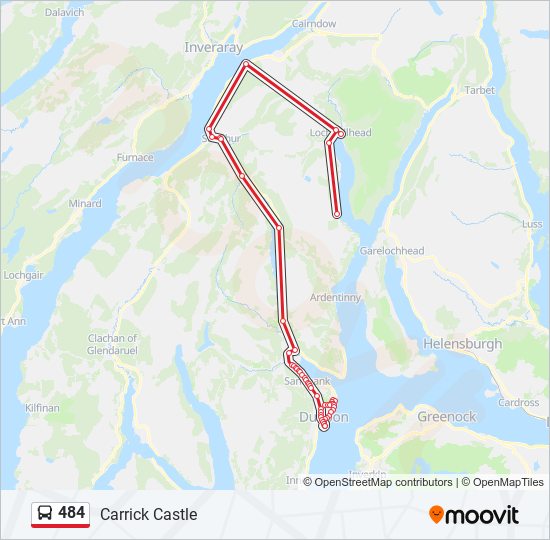 484 Route: Schedules, Stops & Maps - Carrick Castle (Updated)