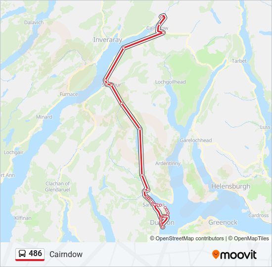 486 Route: Schedules, Stops & Maps - Cairndow (Updated)