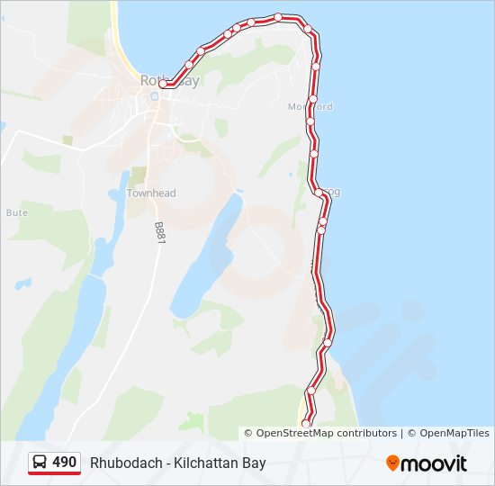 490 Route: Schedules, Stops & Maps - Mountstuart (Updated)