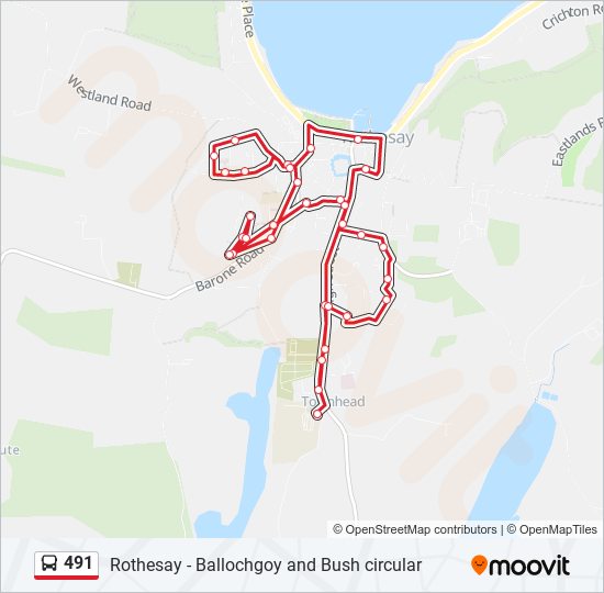 491 Route: Schedules, Stops & Maps - Rothesay (Updated)
