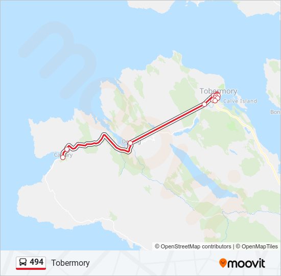 494 Route: Schedules, Stops & Maps - Tobermory (Updated)