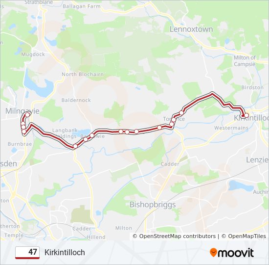 47 Route: Schedules, Stops & Maps - Kirkintilloch (Updated)