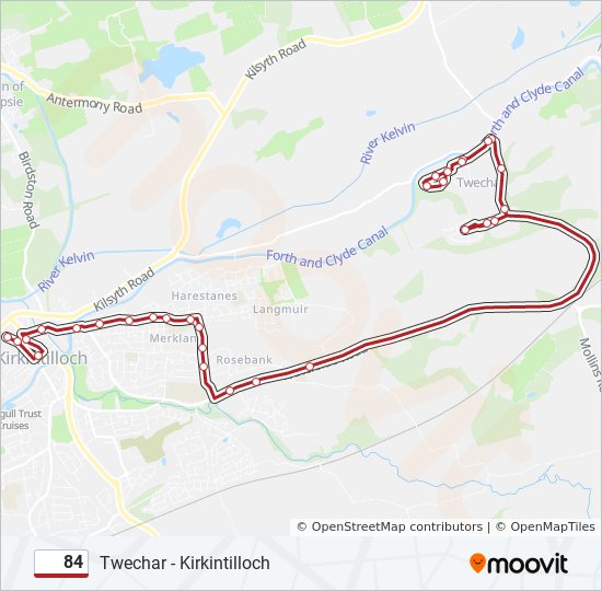84 Route: Schedules, Stops & Maps - Kirkintilloch (Updated)