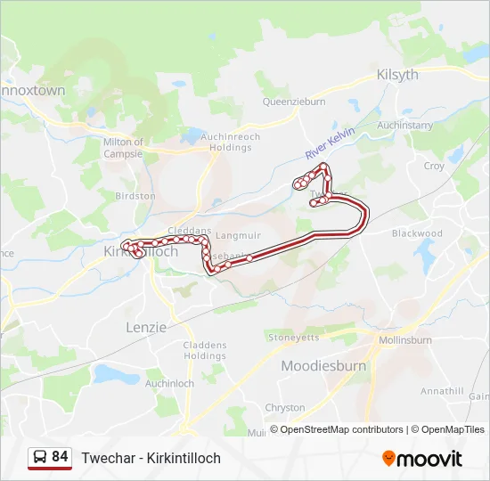 84 Route: Schedules, Stops & Maps - Kirkintilloch (Updated)