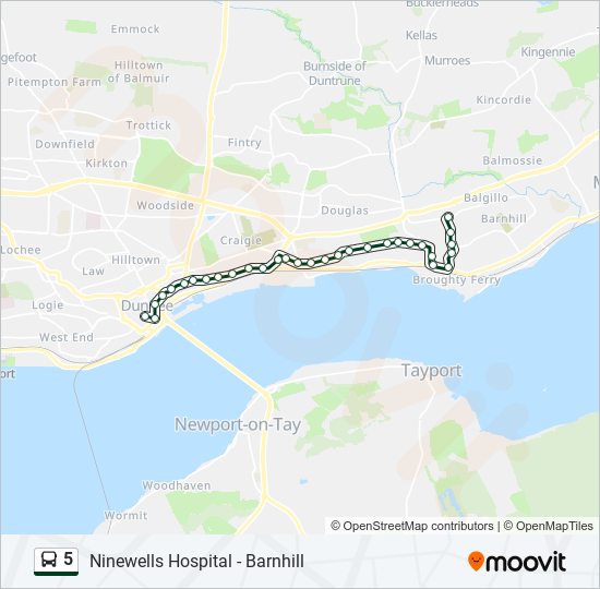 5 Route: Schedules, Stops & Maps - Balgillo (Updated)