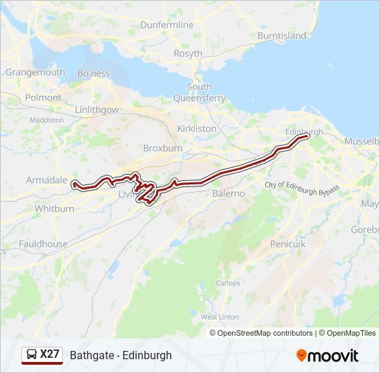 x27 Route: Schedules, Stops & Maps - Edinburgh (Updated)