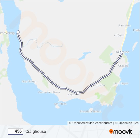 456 Route: Schedules, Stops & Maps - Craighouse (Updated)