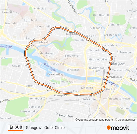 sub Route: Schedules, Stops & Maps - Govan (Updated)