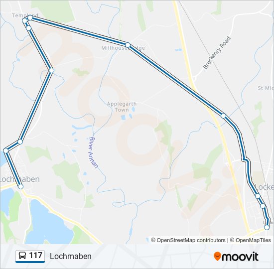 117 Route: Schedules, Stops & Maps - Lochmaben (Updated)