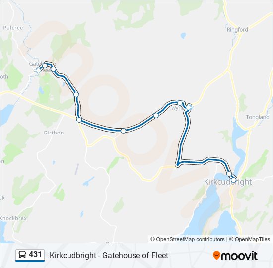 431 Route: Schedules, Stops & Maps - Gatehouse Of Fleet (Updated)