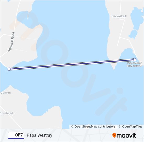 of7 Route: Schedules, Stops & Maps - Papa Westray (Updated)