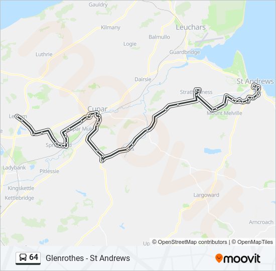 64 Route: Schedules, Stops & Maps - Letham (Updated)