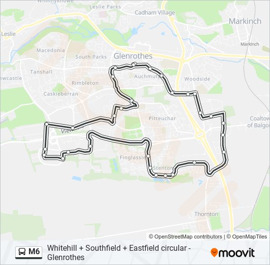 m6 Route: Schedules, Stops & Maps - Glenrothes (Updated)