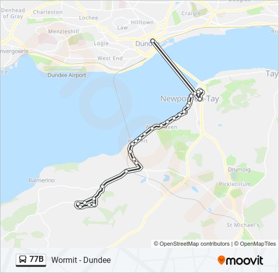 77b Route: Schedules, Stops & Maps - Dundee City Centre (Updated)
