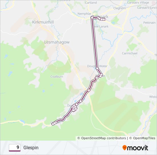 9 Route: Schedules, Stops & Maps - Glespin (Updated)