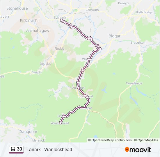 30 Route Schedules Stops Maps Lanark Updated 