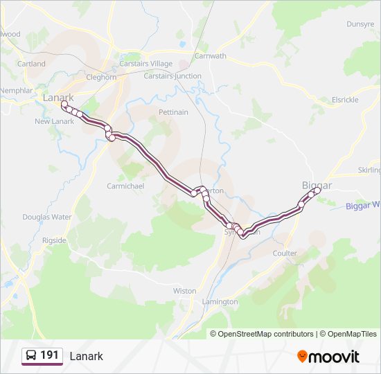 191 Route: Schedules, Stops & Maps - Lanark (Updated)