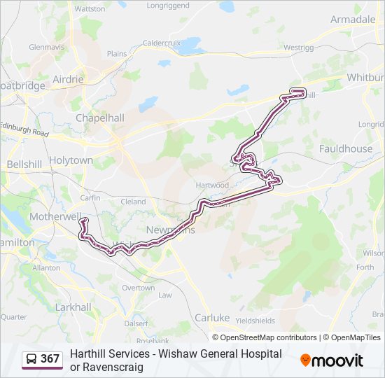 367 Route: Schedules, Stops & Maps - Motherwell (Updated)