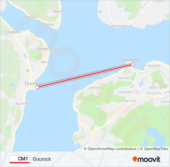 cm1 Route: Schedules, Stops & Maps - Gourock (Updated)