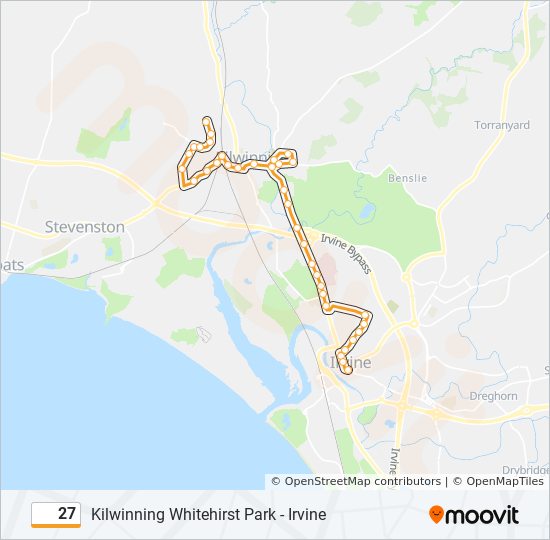 27 Route: Schedules, Stops & Maps - Kilwinning (Updated)