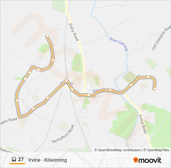 27 Route: Schedules, Stops & Maps - Kilwinning (Updated)