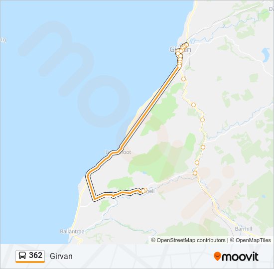362 Route: Schedules, Stops & Maps - Girvan (Updated)