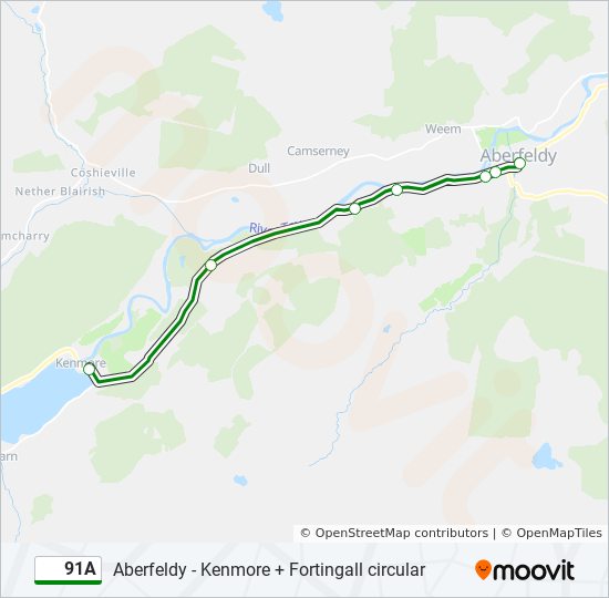 91a Route: Schedules, Stops & Maps - Kenmore (Updated)