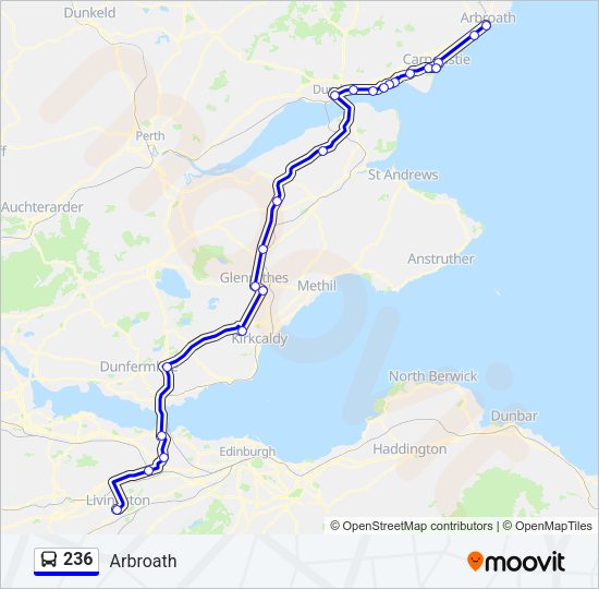 236 Route: Schedules, Stops & Maps - Arbroath (Updated)