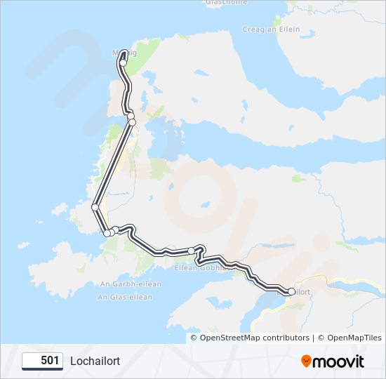 501 Route: Schedules, Stops & Maps - Lochailort (Updated)