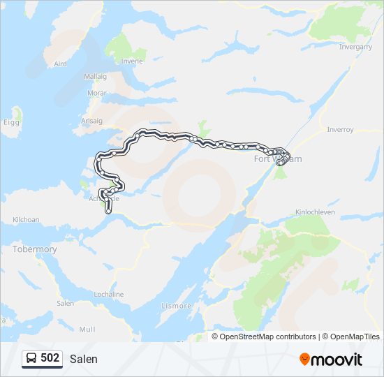 502 Route: Schedules, Stops & Maps - Salen (Updated)
