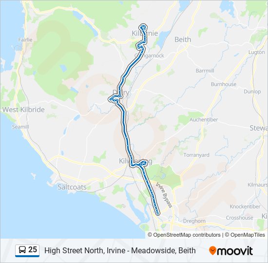 25 Route: Schedules, Stops & Maps - Kilbirnie (Updated)