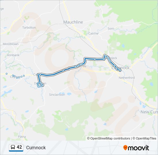 42 Route: Schedules, Stops & Maps - Cumnock (Updated)