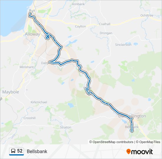 52 Route: Schedules, Stops & Maps - Bellsbank (Updated)