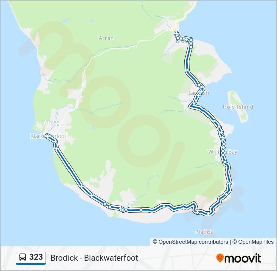 323 Route: Schedules, Stops & Maps - Blackwaterfoot (Updated)