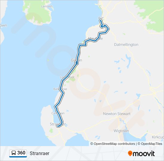 360 Route: Schedules, Stops & Maps - Stranraer (Updated)
