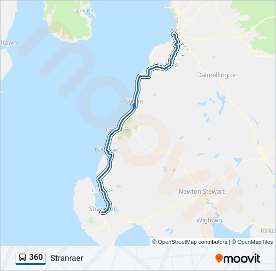 360 Route: Schedules, Stops & Maps - Stranraer (Updated)