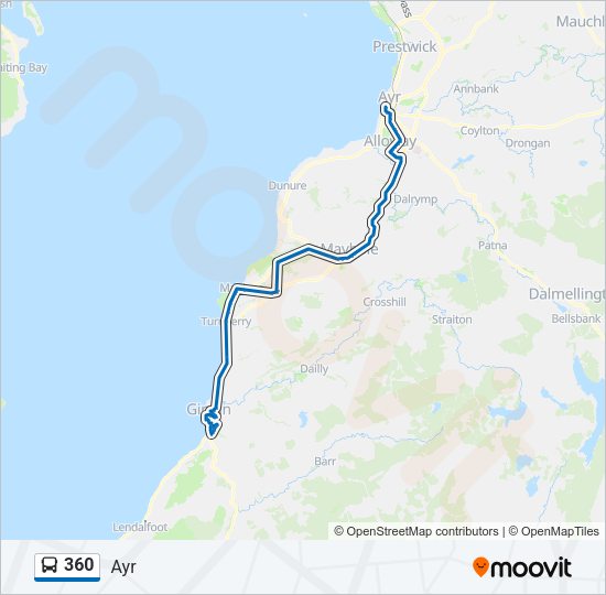 360 Route: Schedules, Stops & Maps - Ayr (Updated)