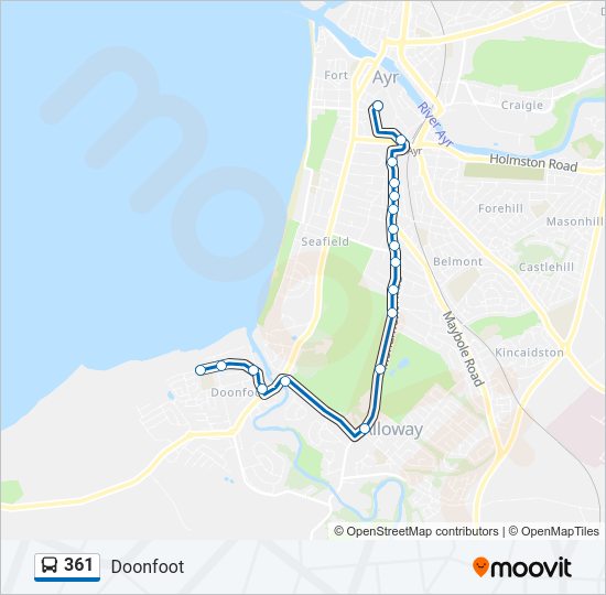 361 Route: Schedules, Stops & Maps - Doonfoot (Updated)