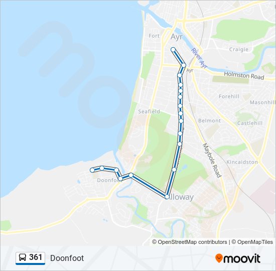 361 Route: Schedules, Stops & Maps - Doonfoot (Updated)